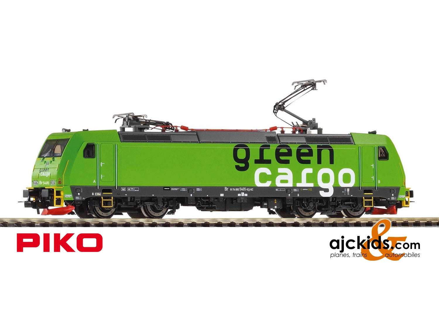 Piko 59156 at Ajckids.com, Electric Locomotive BR 5400 Green Cargo DK ...