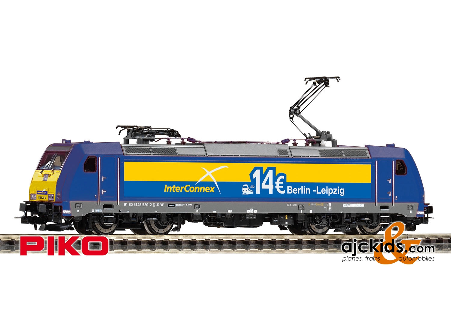 Piko 59359 at Ajckids.com, BR 146 520 Electric Locomotive w/2 Pans ...