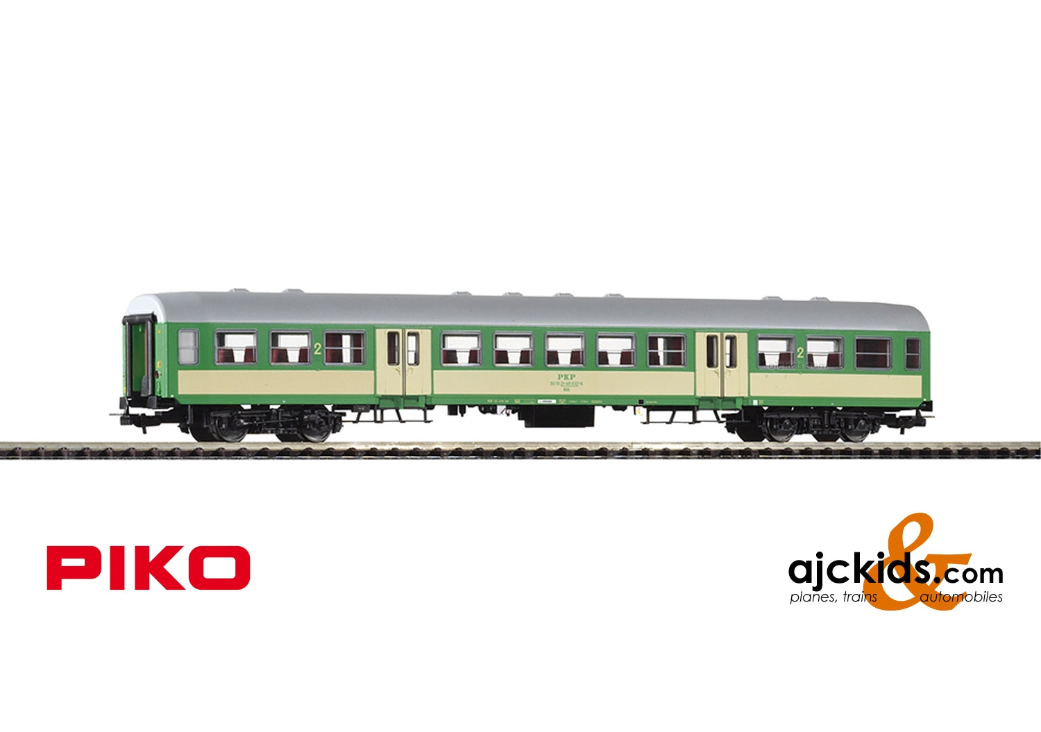 Piko 96651 at Ajckids.com, Passenger Car 120A 0001-0 Bh PKP V Green