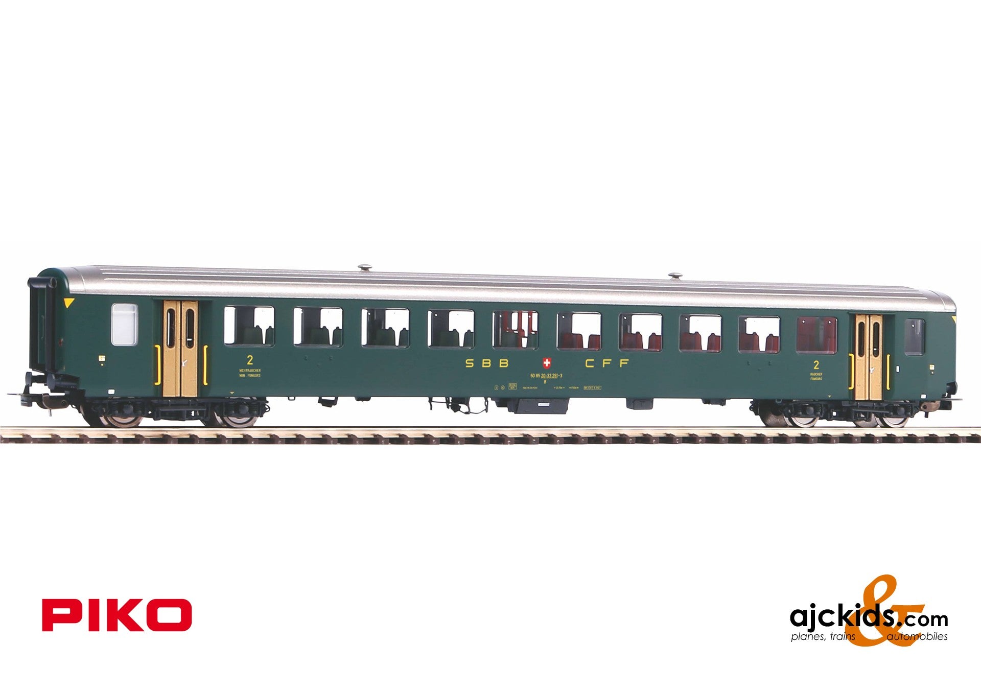 Piko 96799 at Ajckids.com, EW I 2nd Cl. Passenger car w/old lettering ...