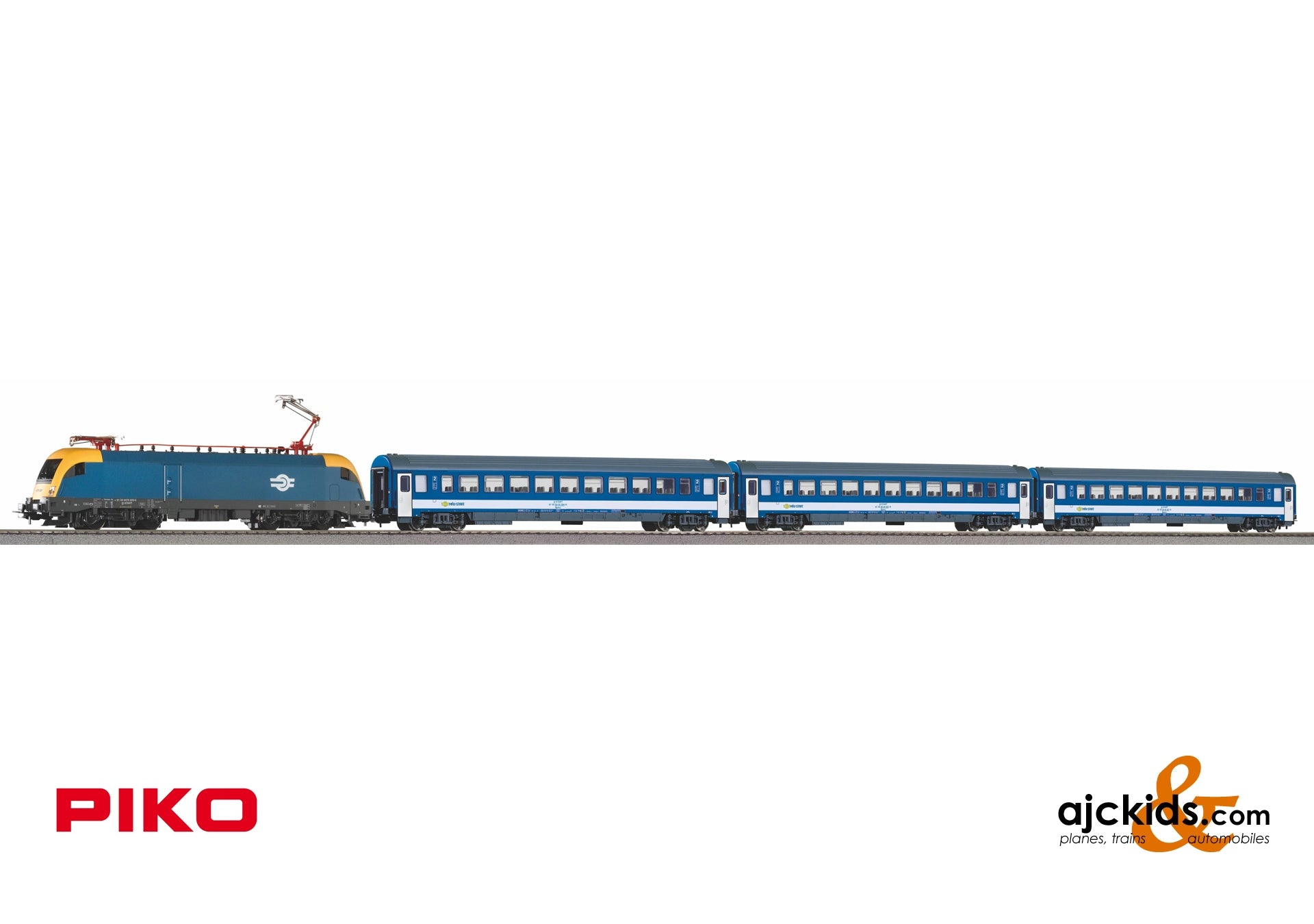 Piko 97945: Roadbed Start Set MAV Taurus w/3 Passenger Cars V-VI – Ajckids