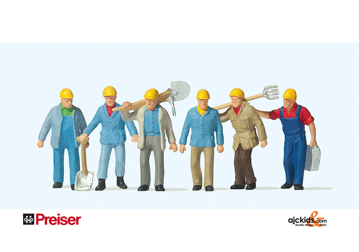 Preiser 10033 Track gang with tools (6 pieces) – Ajckids