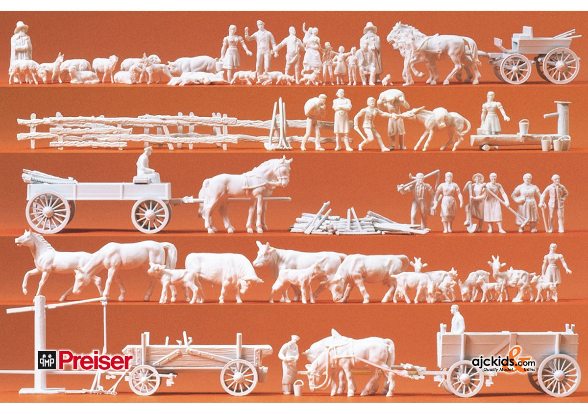 Preiser 16327 Unpainted Figures Assrt 120/ – Ajckids