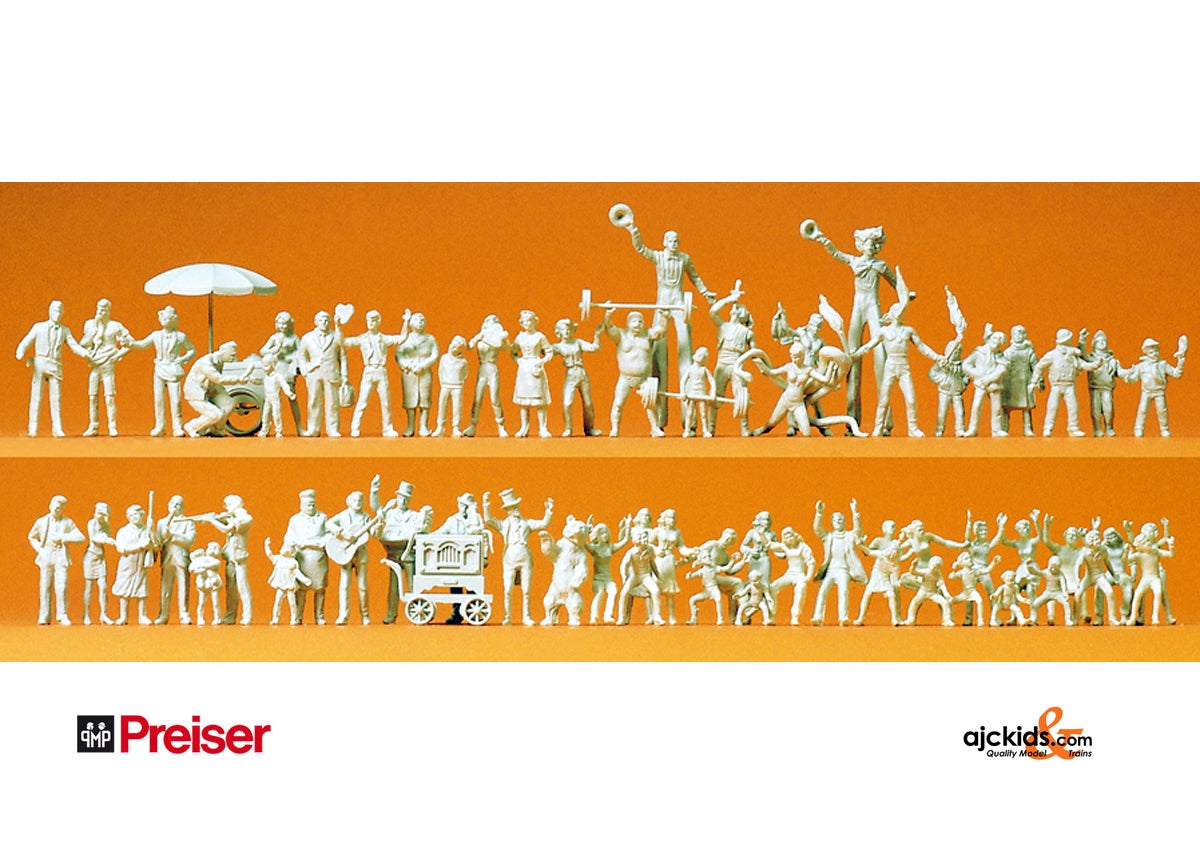 Preiser 16342 Fair vistrs/shwmn unp 60/ – Ajckids