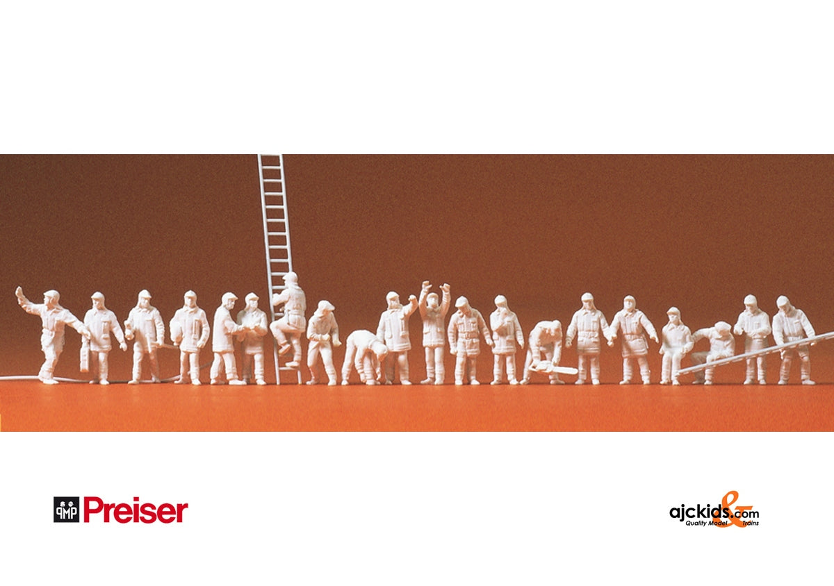 Preiser 16351 Firemen Unpainted 20/ – Ajckids