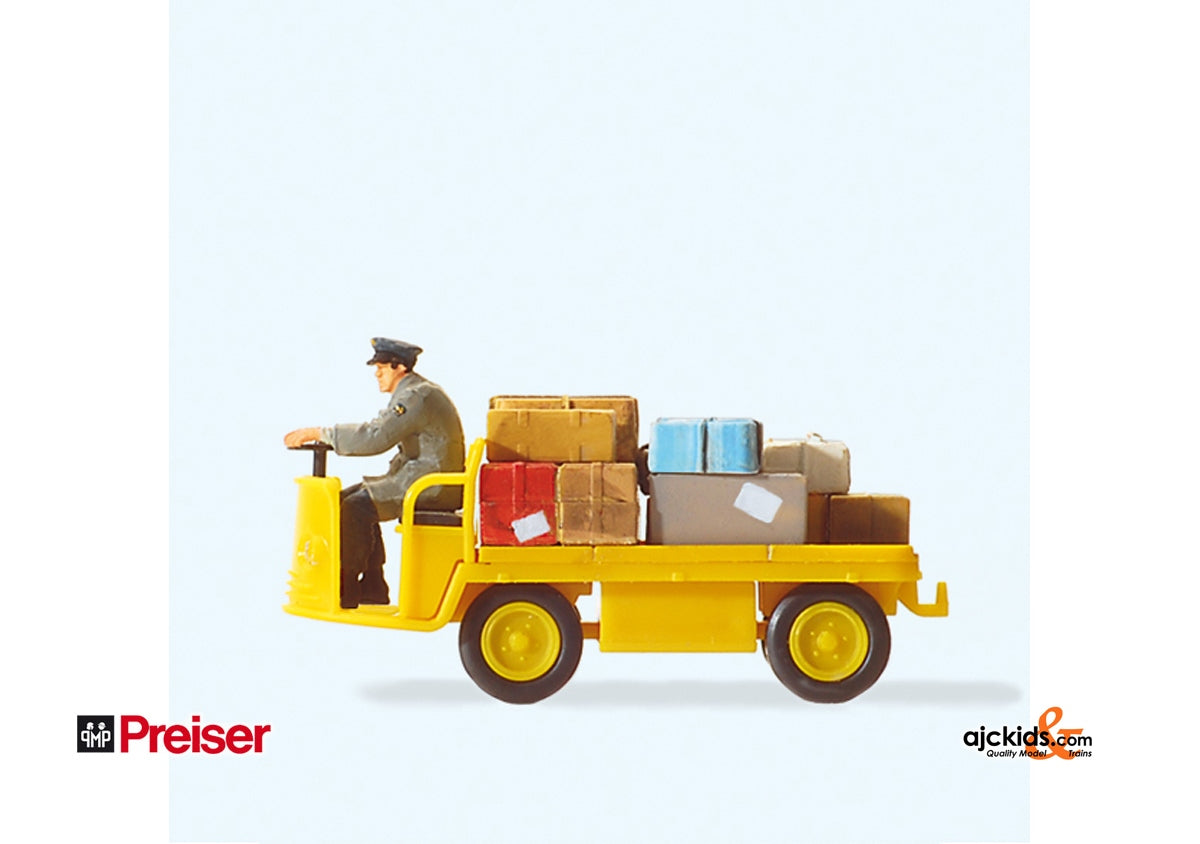 Preiser Figures Preiser 28146 - Post Vehicle with Driver – Ajckids