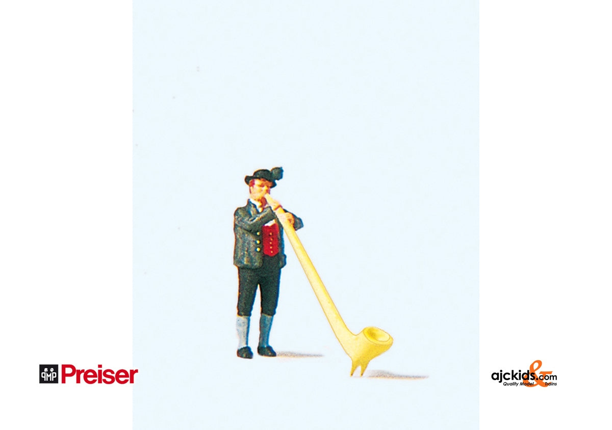 Preiser Figures Preiser 29034 - Alpine Horn Blower – Ajckids