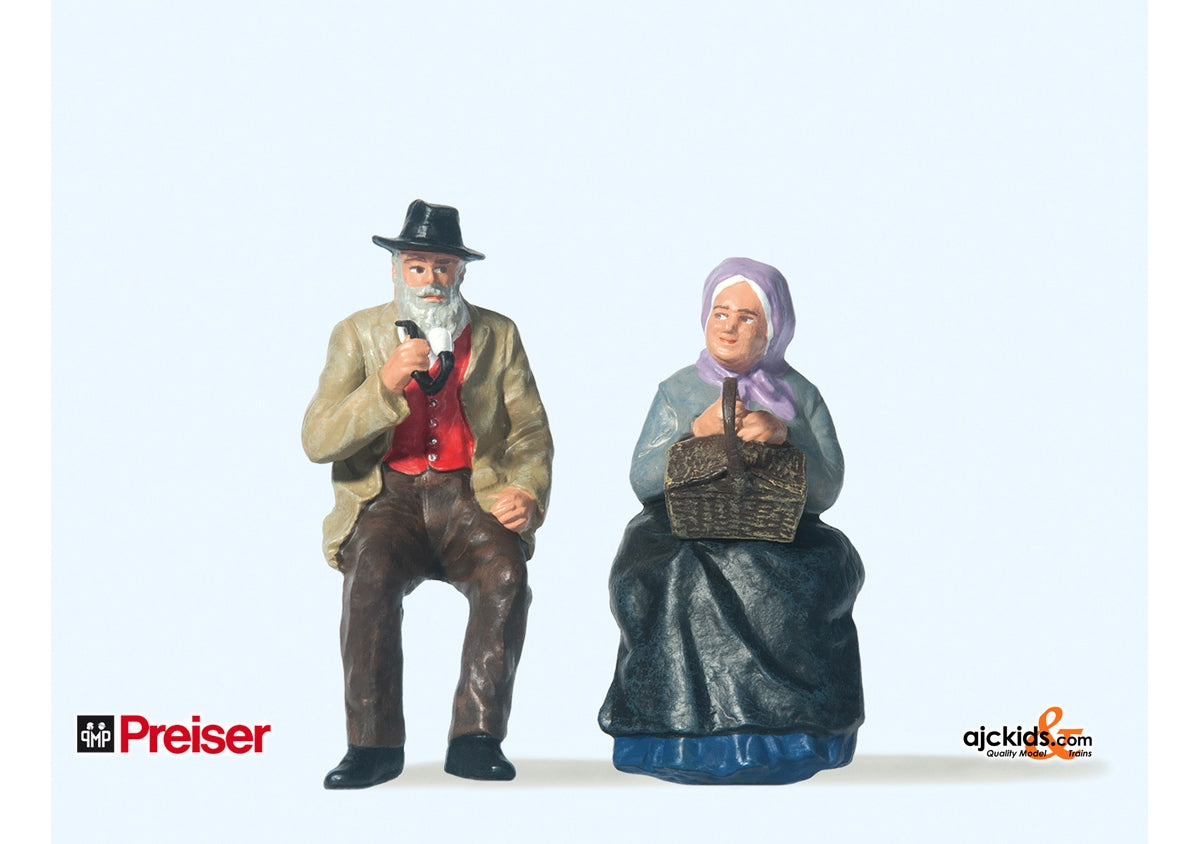 Preiser 45045 Farmer seated with wife – Ajckids