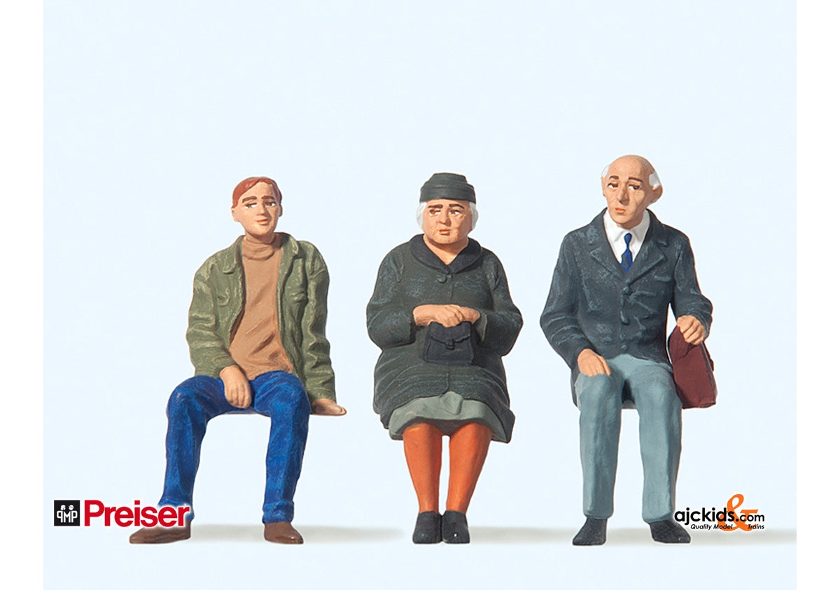 Preiser Figures Preiser 63055 - Coated travelors sitting – Ajckids