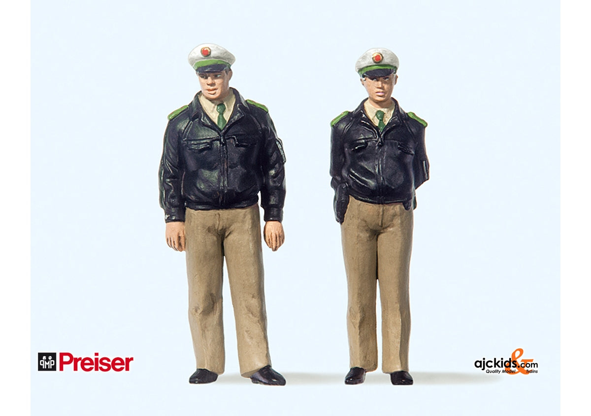 Preiser Figures Preiser 63100 - Standng FRG Police Grn 2 pcs – Ajckids