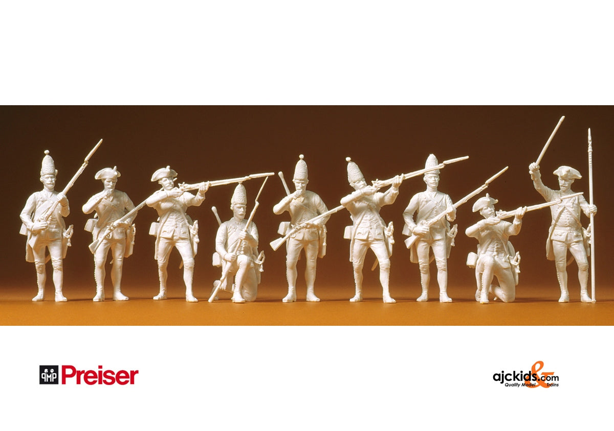 Preiser Figures Preiser 63852 - 1756 Pr mlty frg 1:32 unp – Ajckids