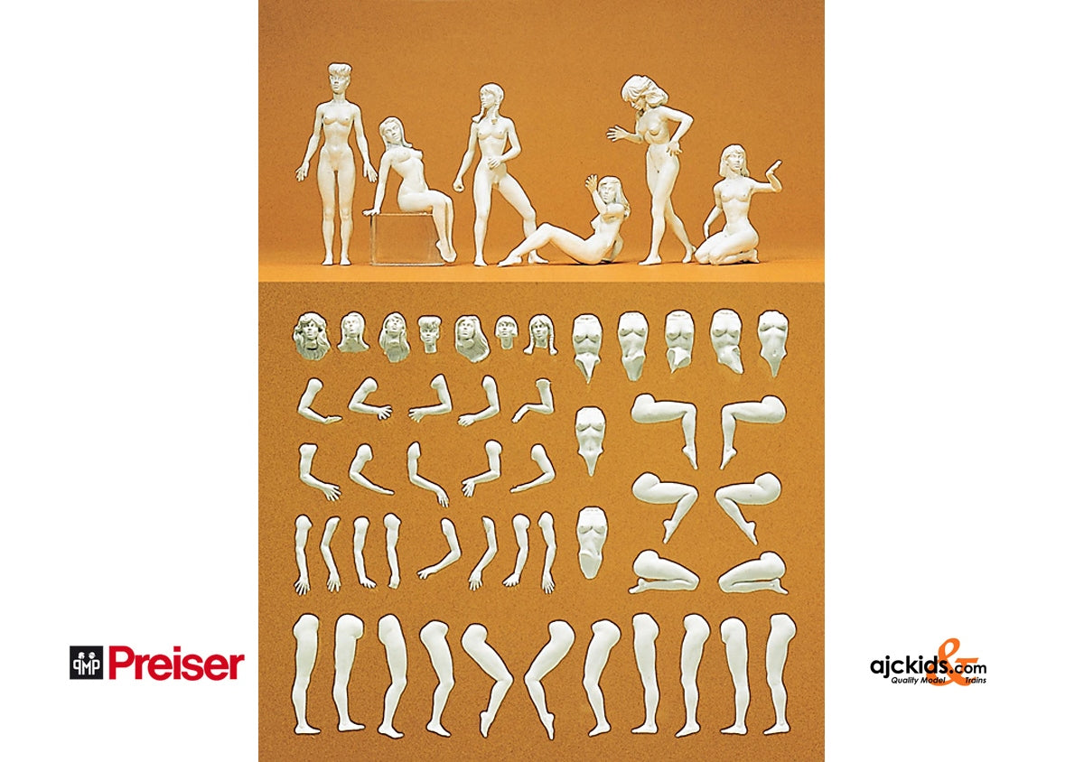 Preiser Figures Preiser 63901 - Fig Eve unptd 1:32 kit – Ajckids