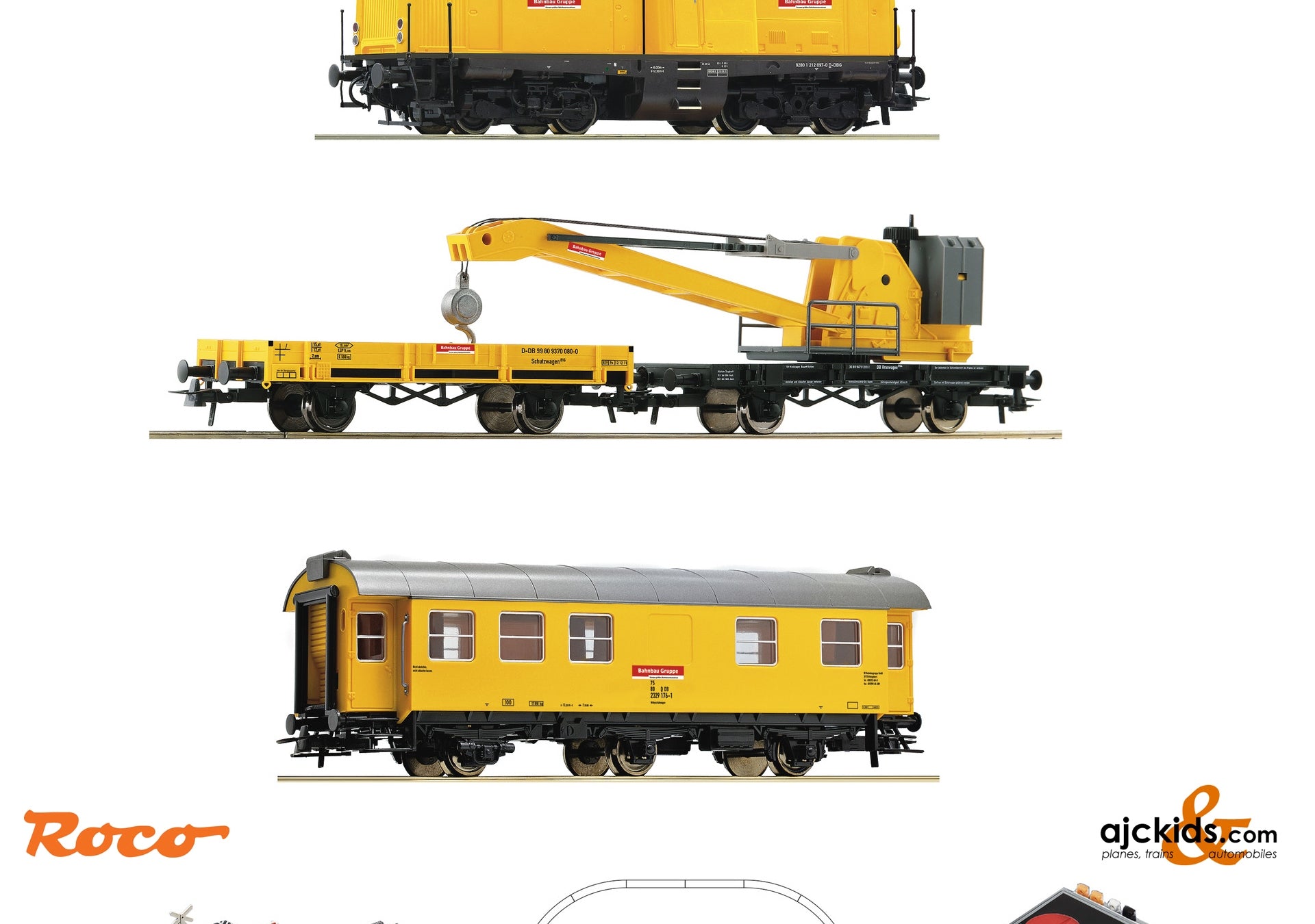Roco 5100002: Analogue Start Set: Diesel locomotive class 212 with ...