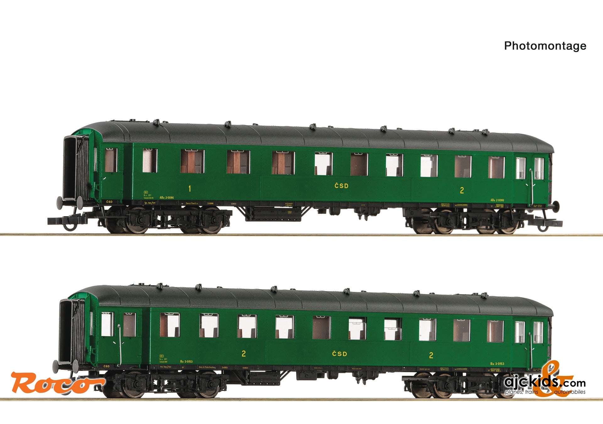 Roco 6200037 2-piece set 2: Express train coaches, CSD – Ajckids