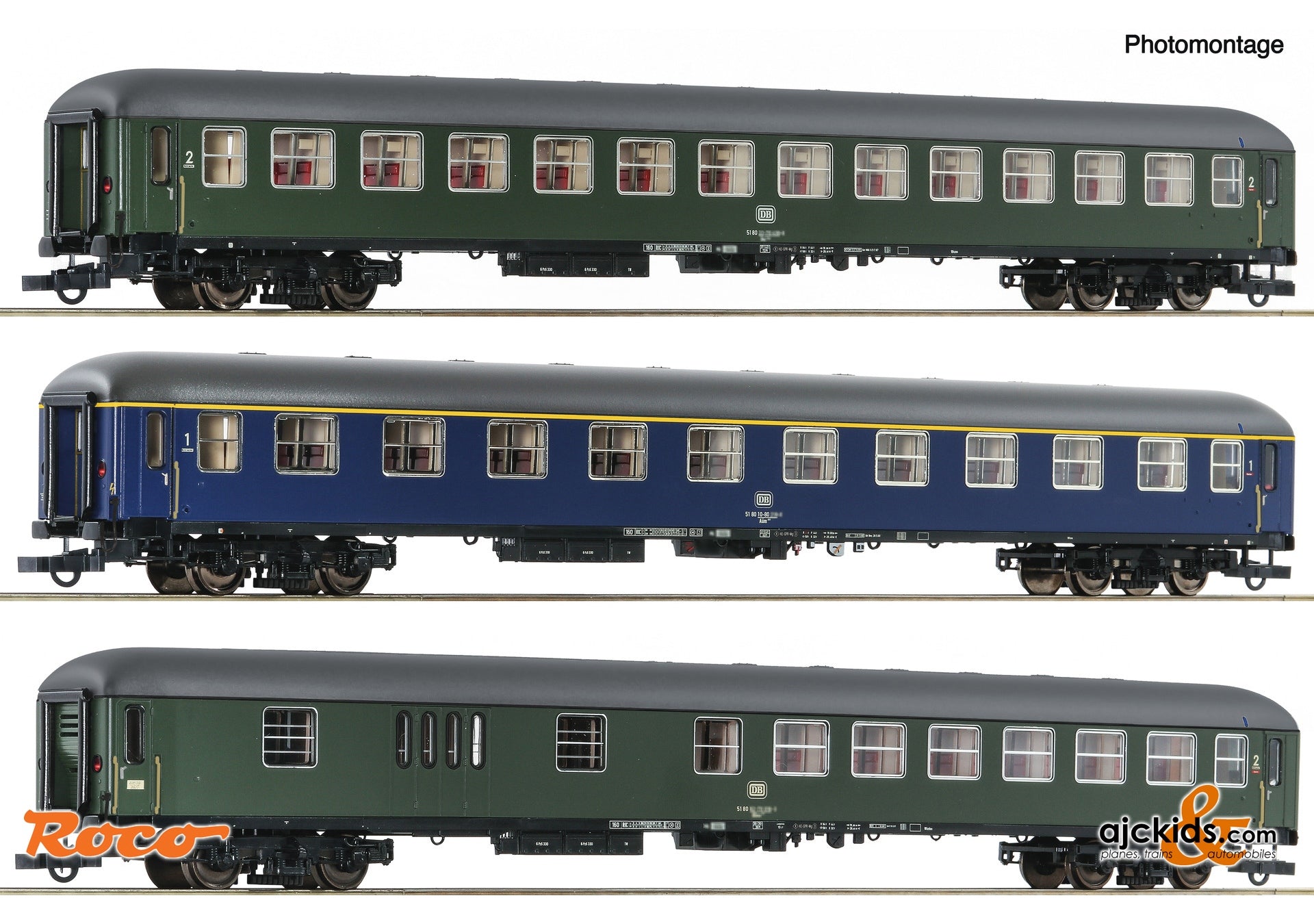 Roco 6200051 3-piece set 1: D 377 His pania-Express, DB – Ajckids