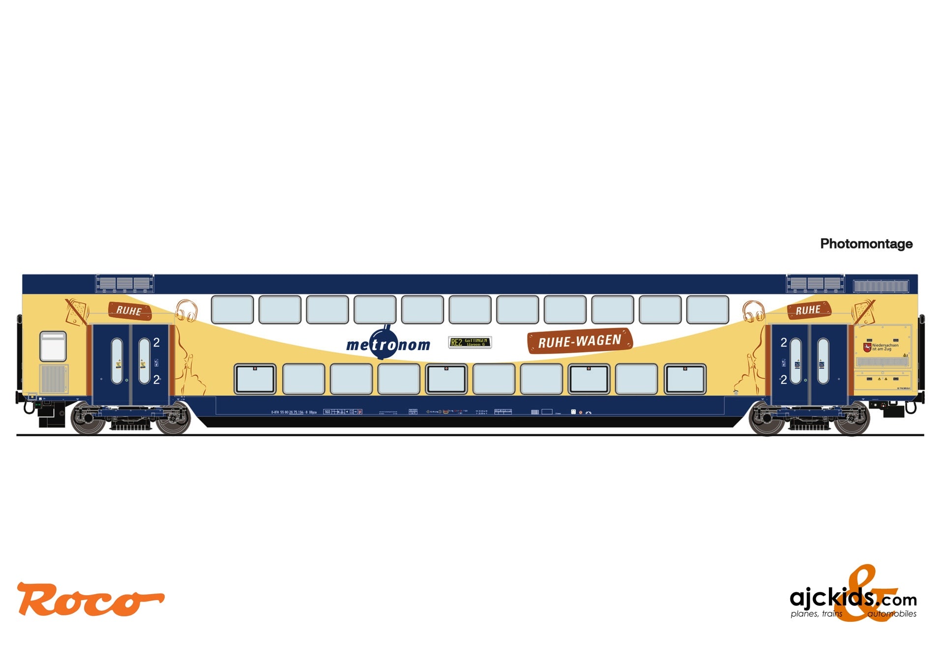Roco 6200107 Double-decker coaches, metronom – Ajckids