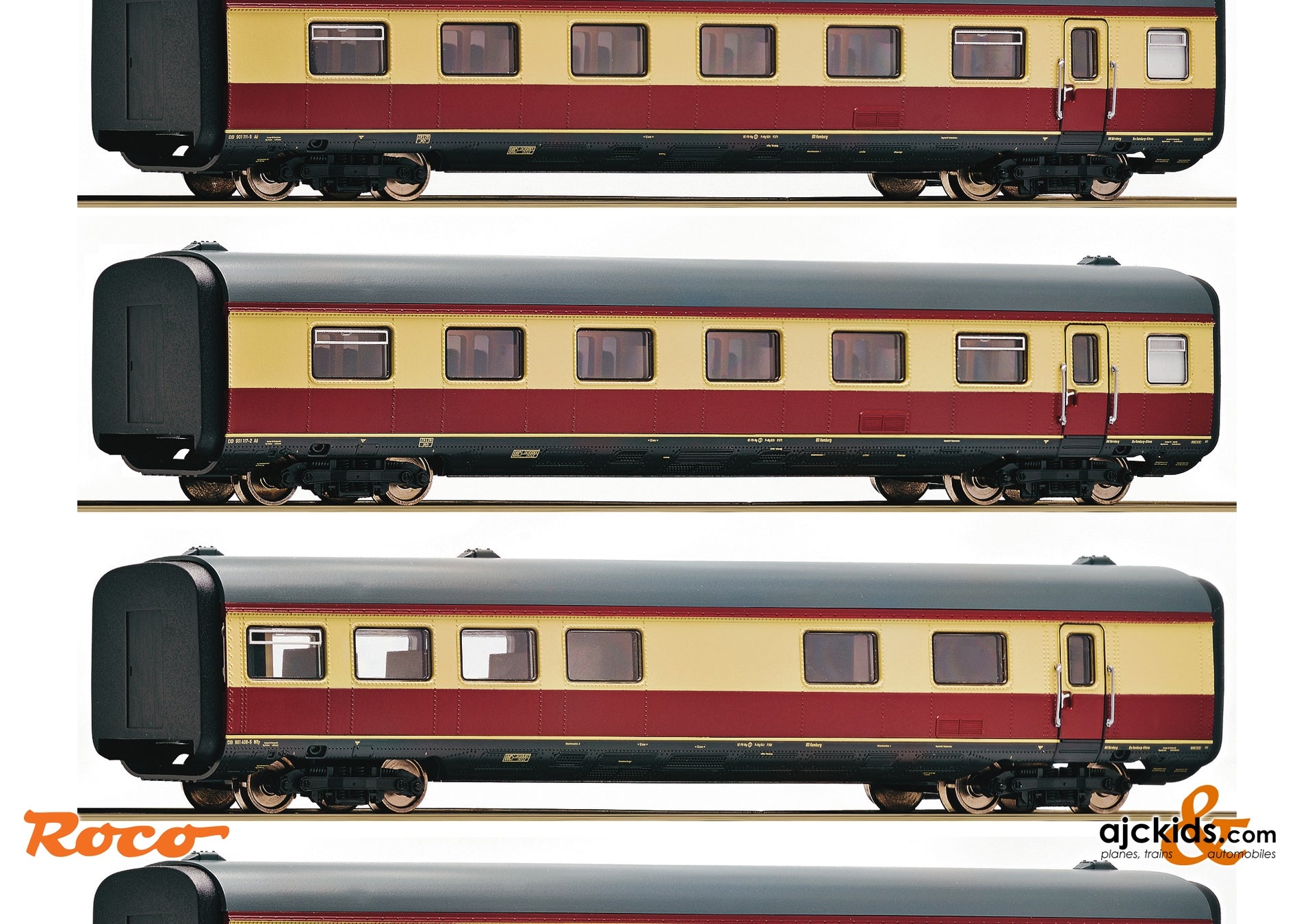 Roco 6220003: 4-piece set: Intermediate coach for gas turbine multiple ...