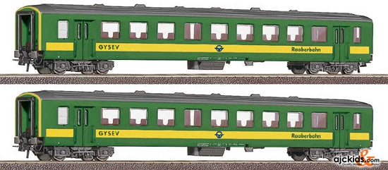 Roco 64023 - Set Schlieren Car grn/ge 2 pc at Ajckids.com