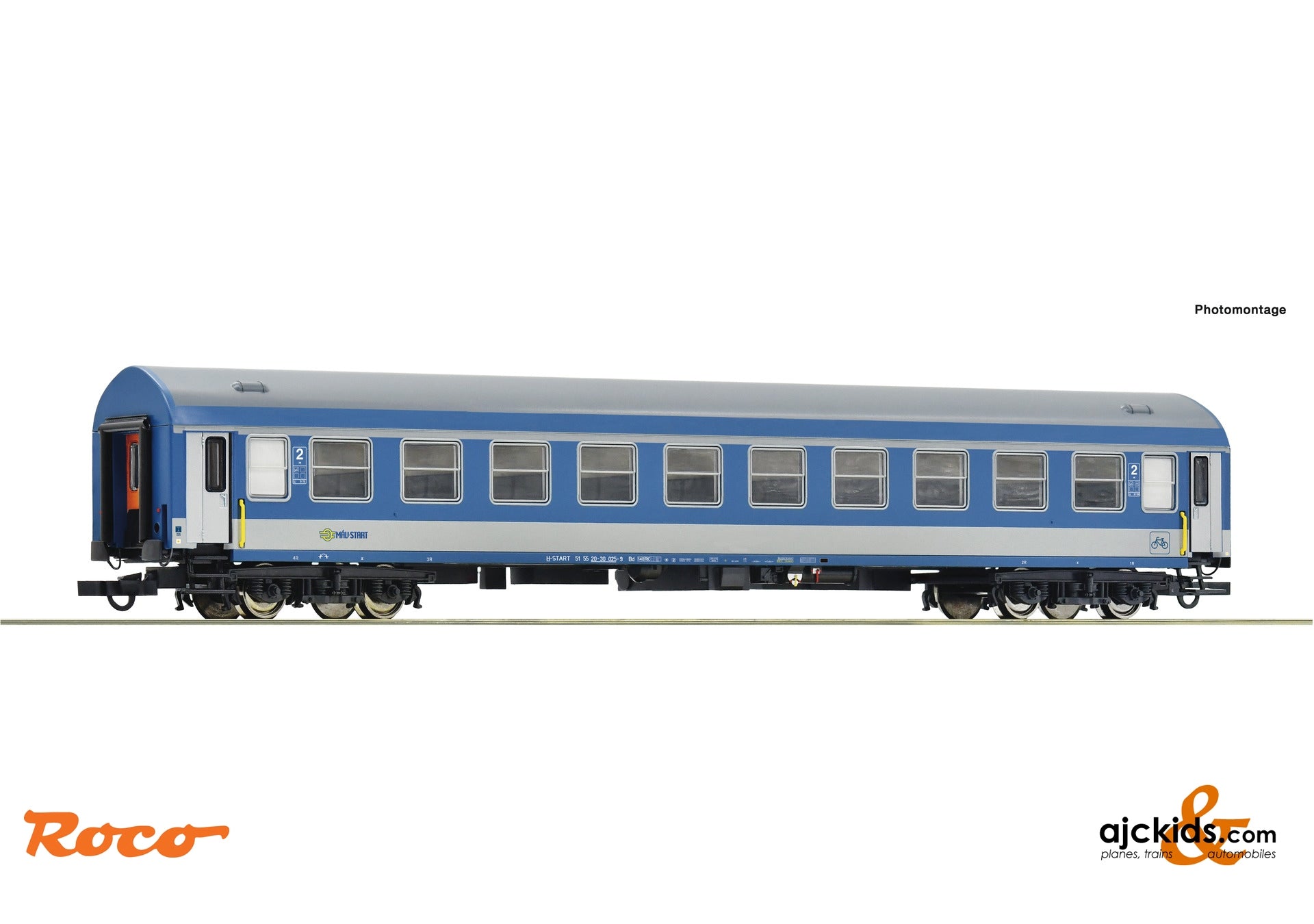 Roco 64868: 2nd class passenger coach, MAV-Start – Ajckids