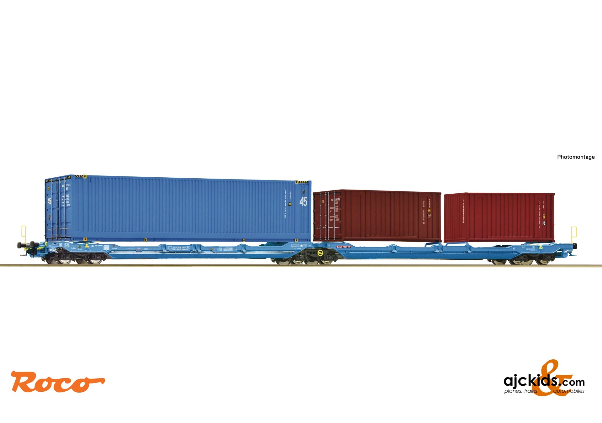 Roco 6600036 Double Pocket wagon T3000 e, NACCO – Ajckids