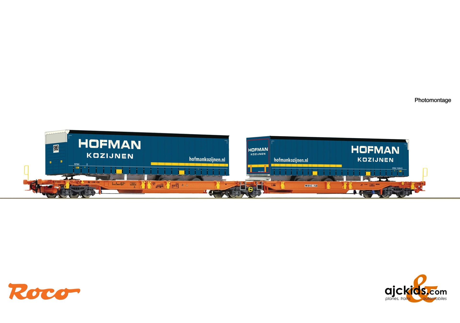 Roco 6600072 Articulated double-pocket wagon, Wascosa – Ajckids