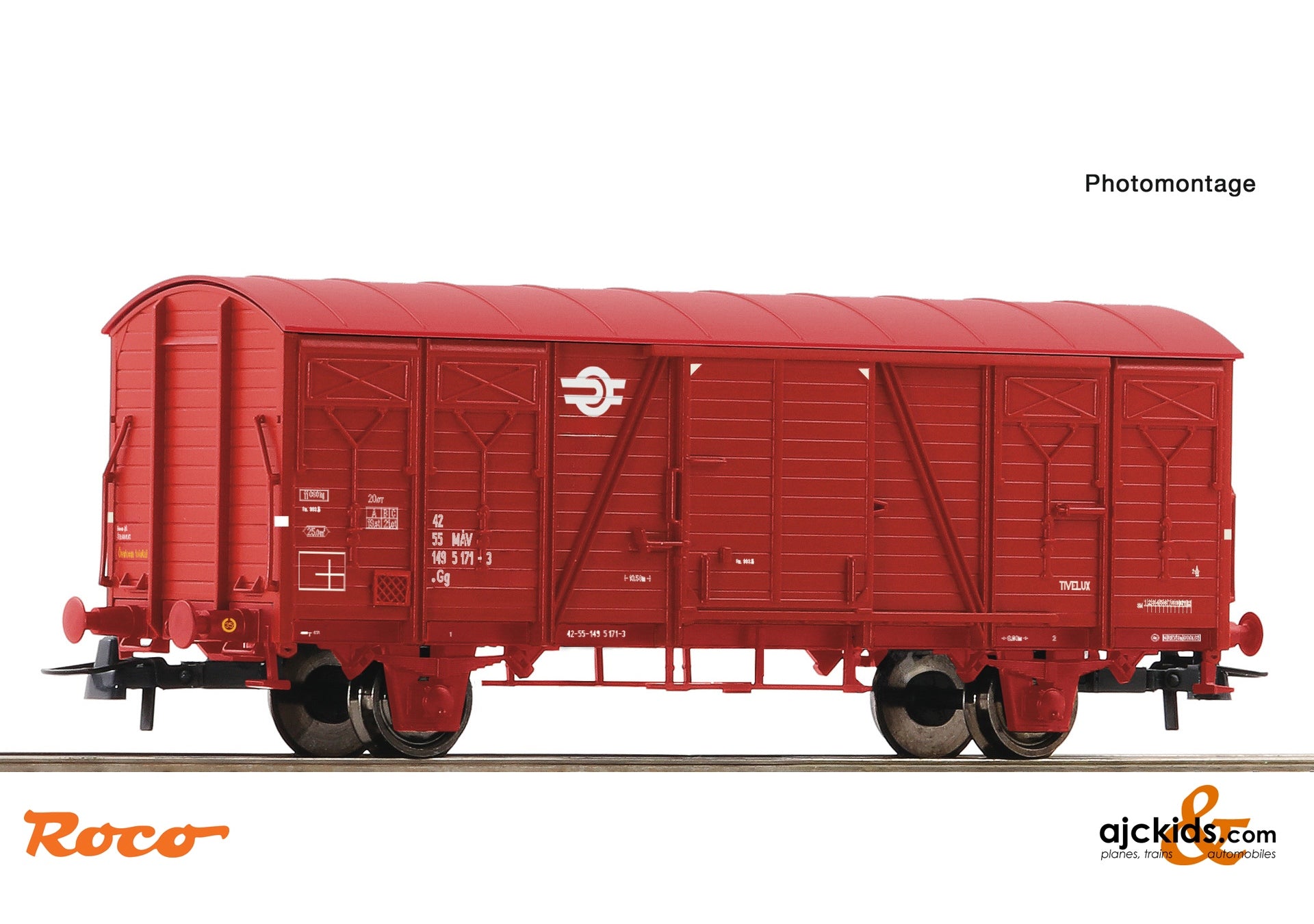 Roco 6600097 Covered freight wagon, MAV – Ajckids