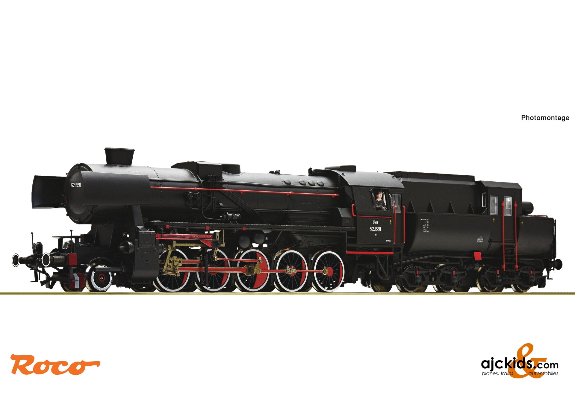 Roco 70048: Steam locomotive 52.1591, ÖBB – Ajckids