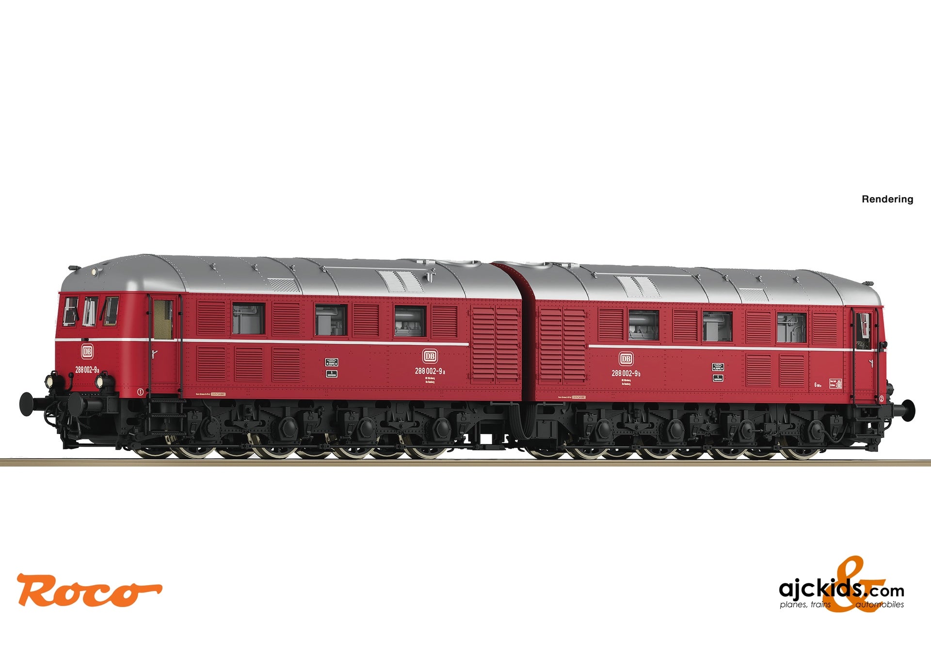 Roco 70116: Diesel-electric double locomotive 288 002-9 DB – Ajckids