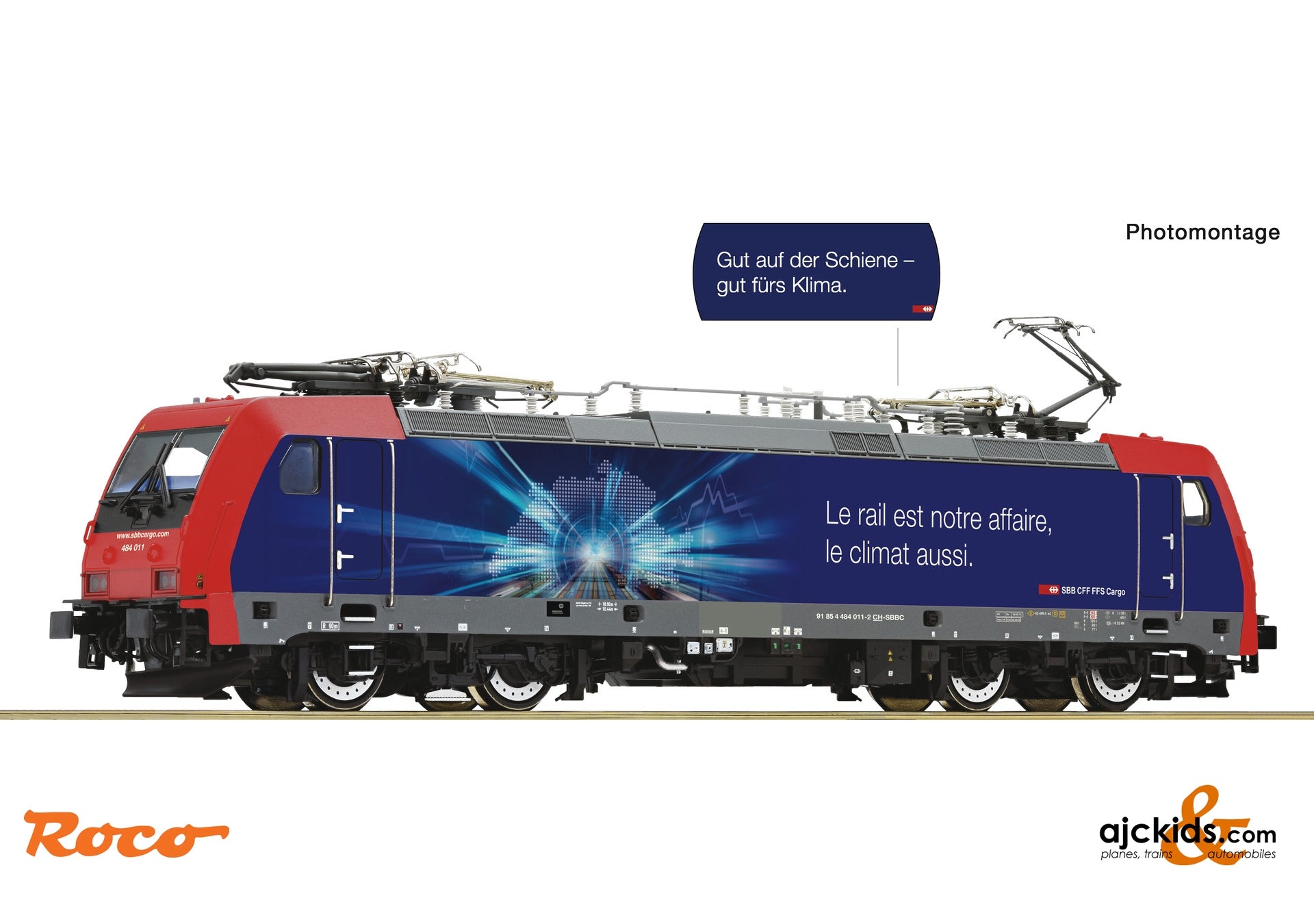 Roco 70649: Electric locomotive 484 011-2, SBB Cargo – Ajckids