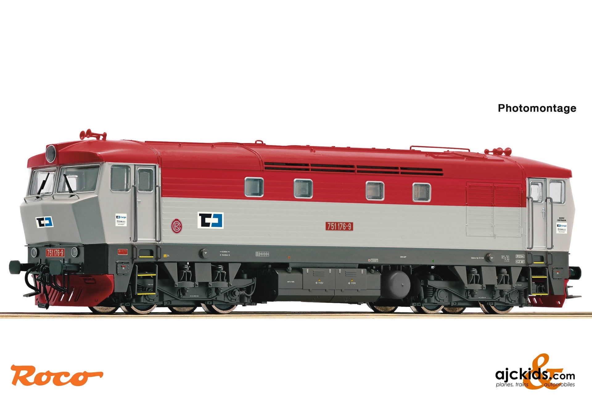 Roco 70926: Diesel locomotive 751 176-9, CD Cargo – Ajckids
