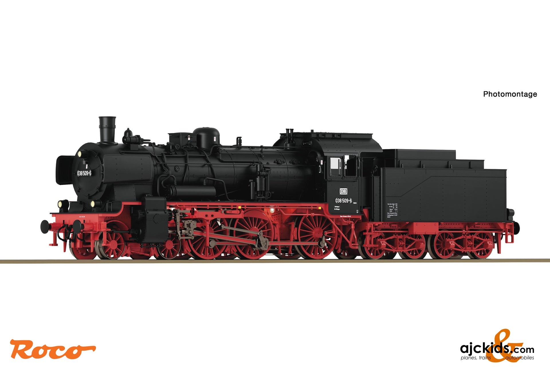 Roco 71380 Steam Locomotive 038 509- 6, DB – Ajckids
