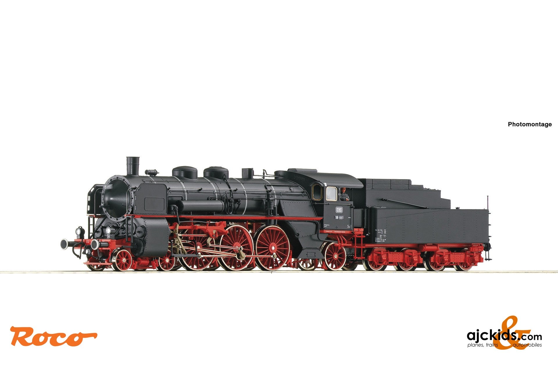 Roco 72249 - Steam locomotive class 18.4, DB at Ajckids.com