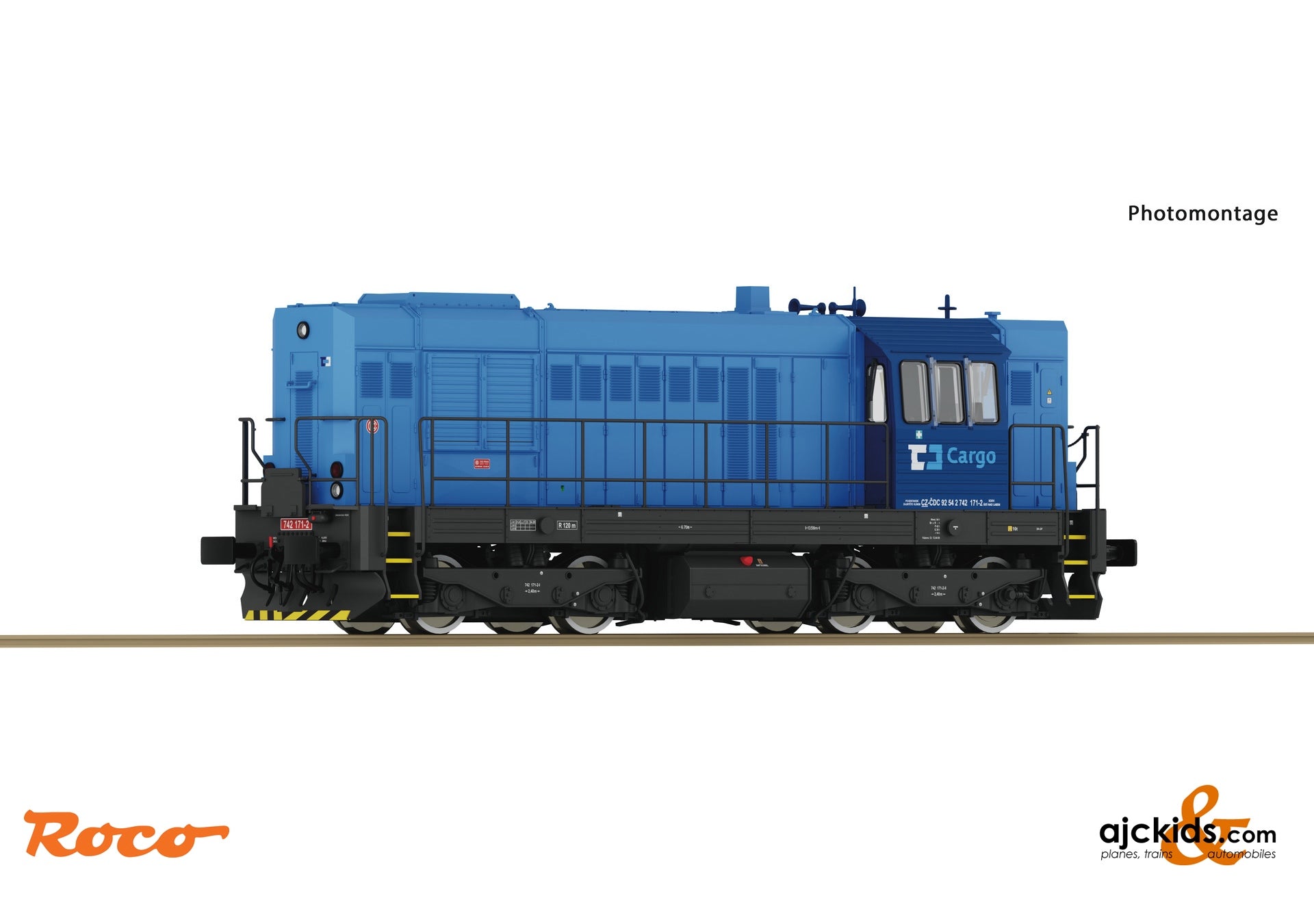 Roco 7300004 Diesel Locomotive 742 171 -2, CD Cargo – Ajckids