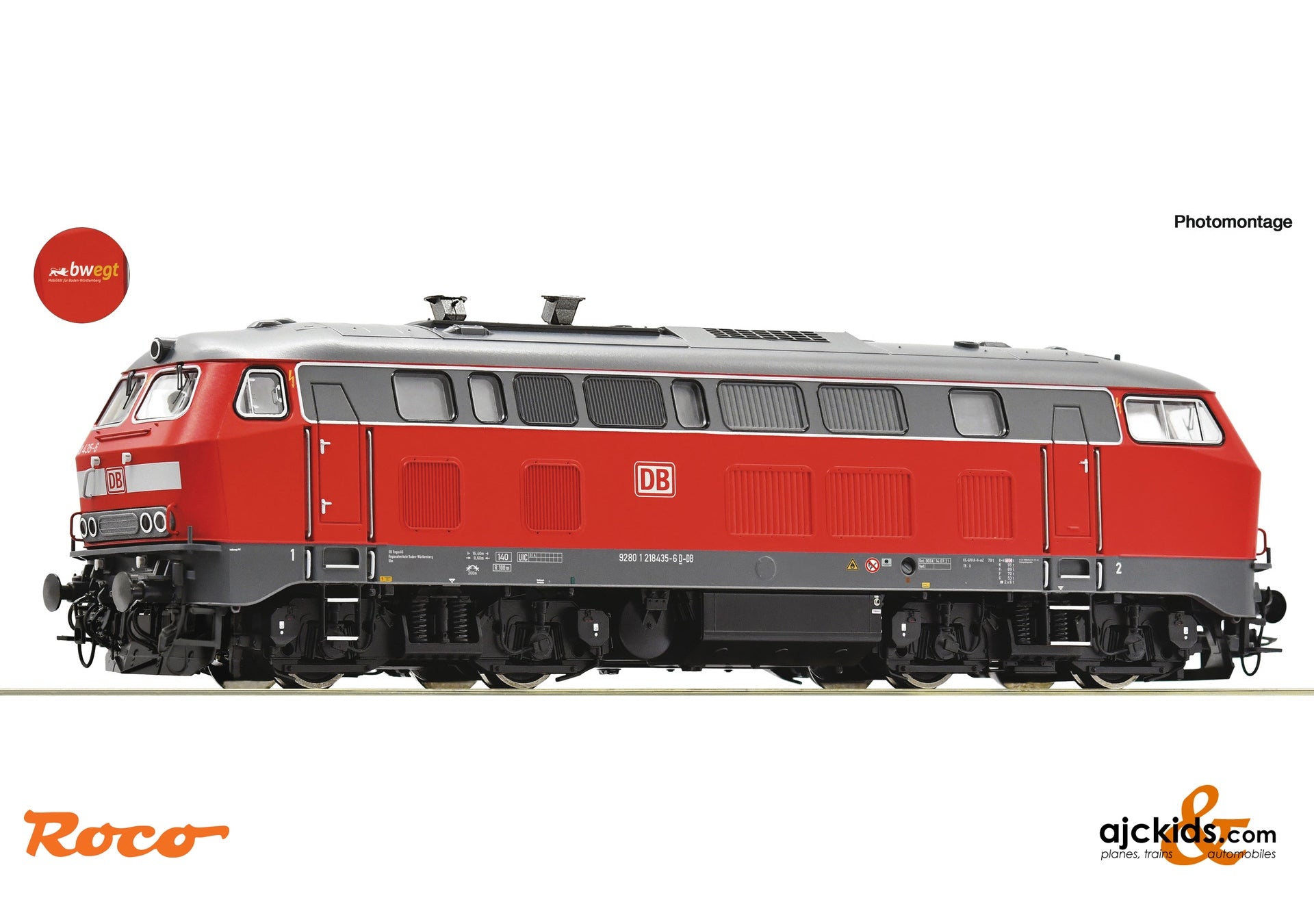 Roco 7300044 Diesel Locomotive 218 435 -6 DB AG – Ajckids