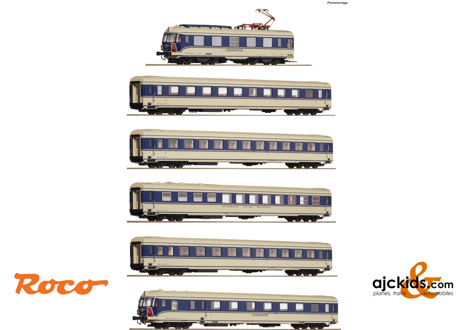 Roco 73057 - 6 piece set: Electrical multiple unit 4010.04 "Transalpin ...