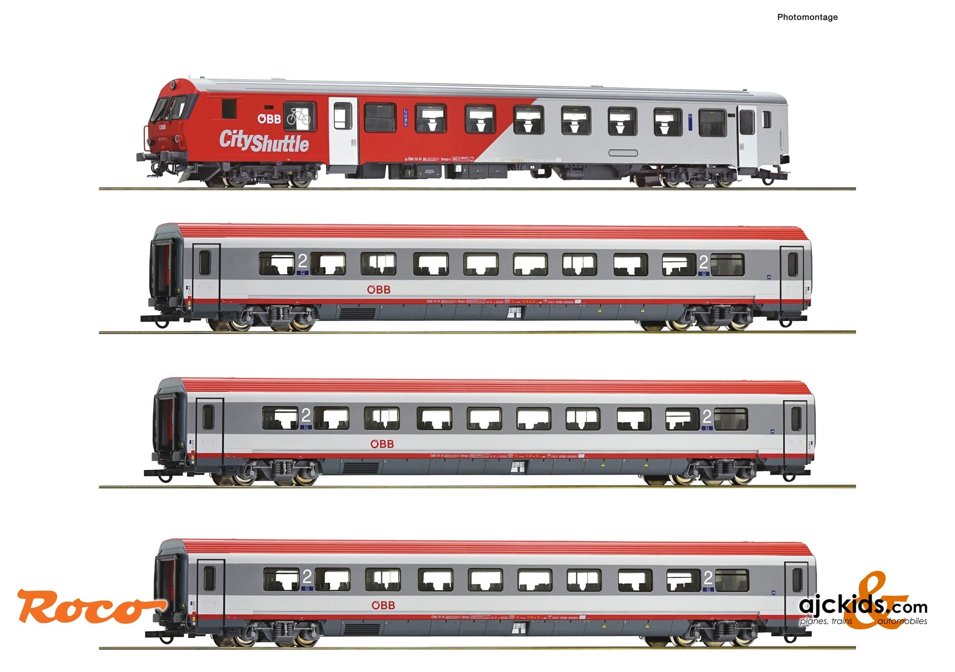 Roco 74047 4-piece set: IC 515 Hahn enkamm, ÖBB – Ajckids