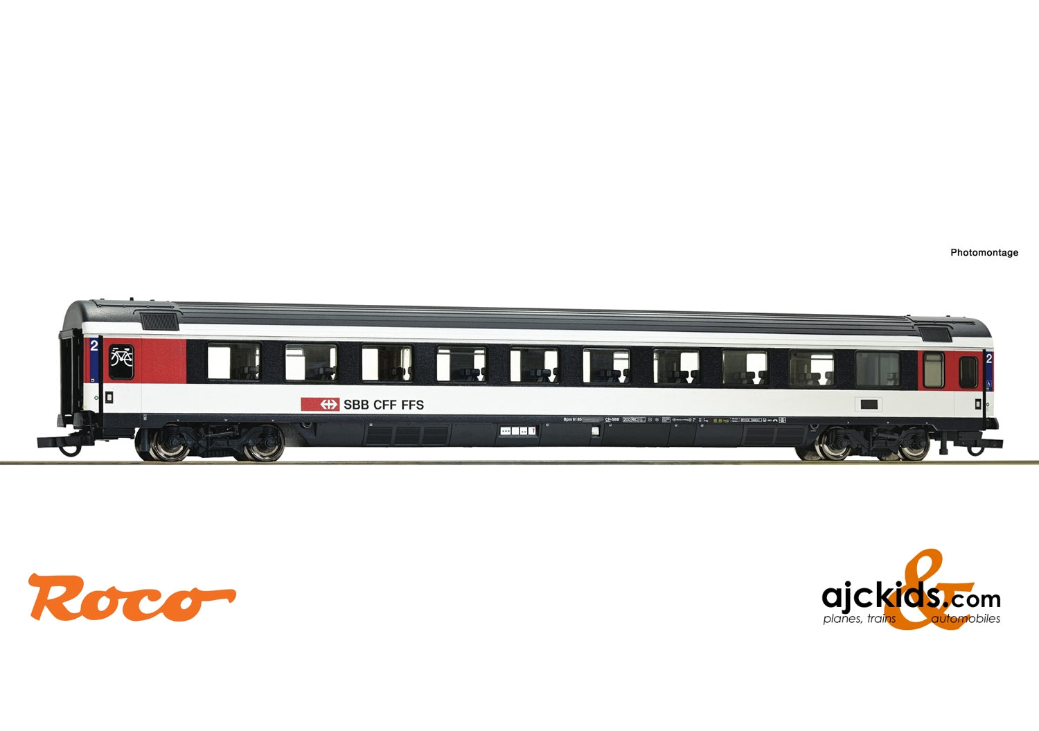 Roco 74281 - 2nd class passenger coach at Ajckids.com