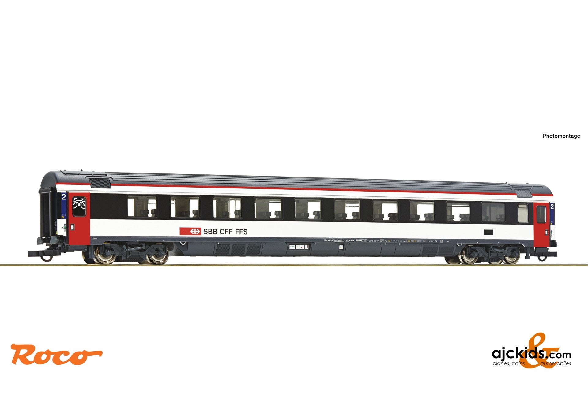 Roco 74635 - 2nd class EC coach, SBB at Ajckids.com