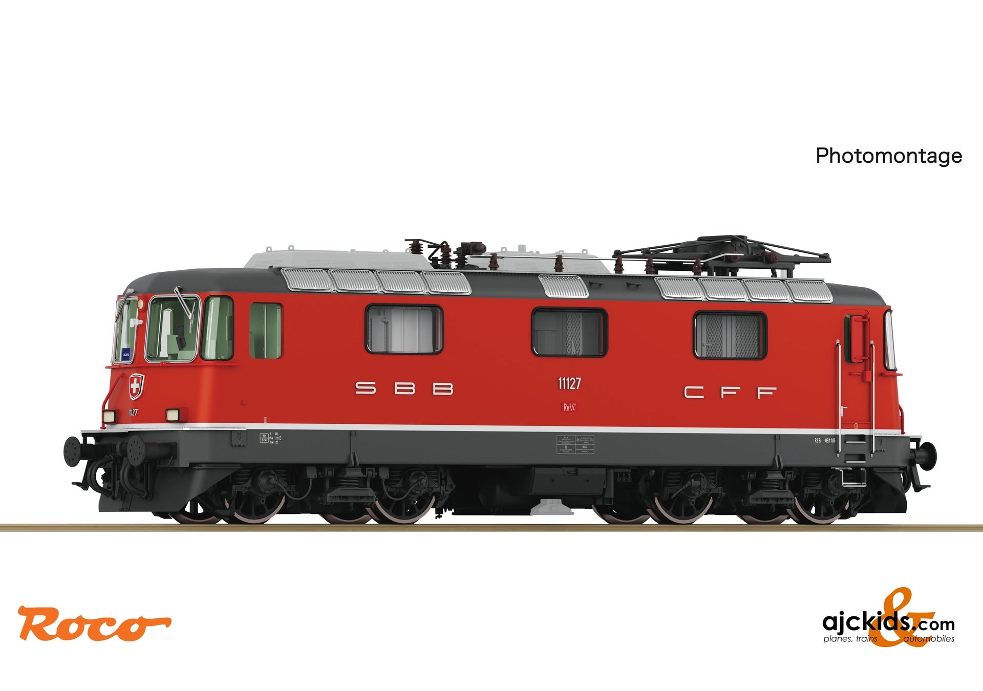 Roco 7500138 Electric Locomotive Re 4/4 SBB red – Ajckids