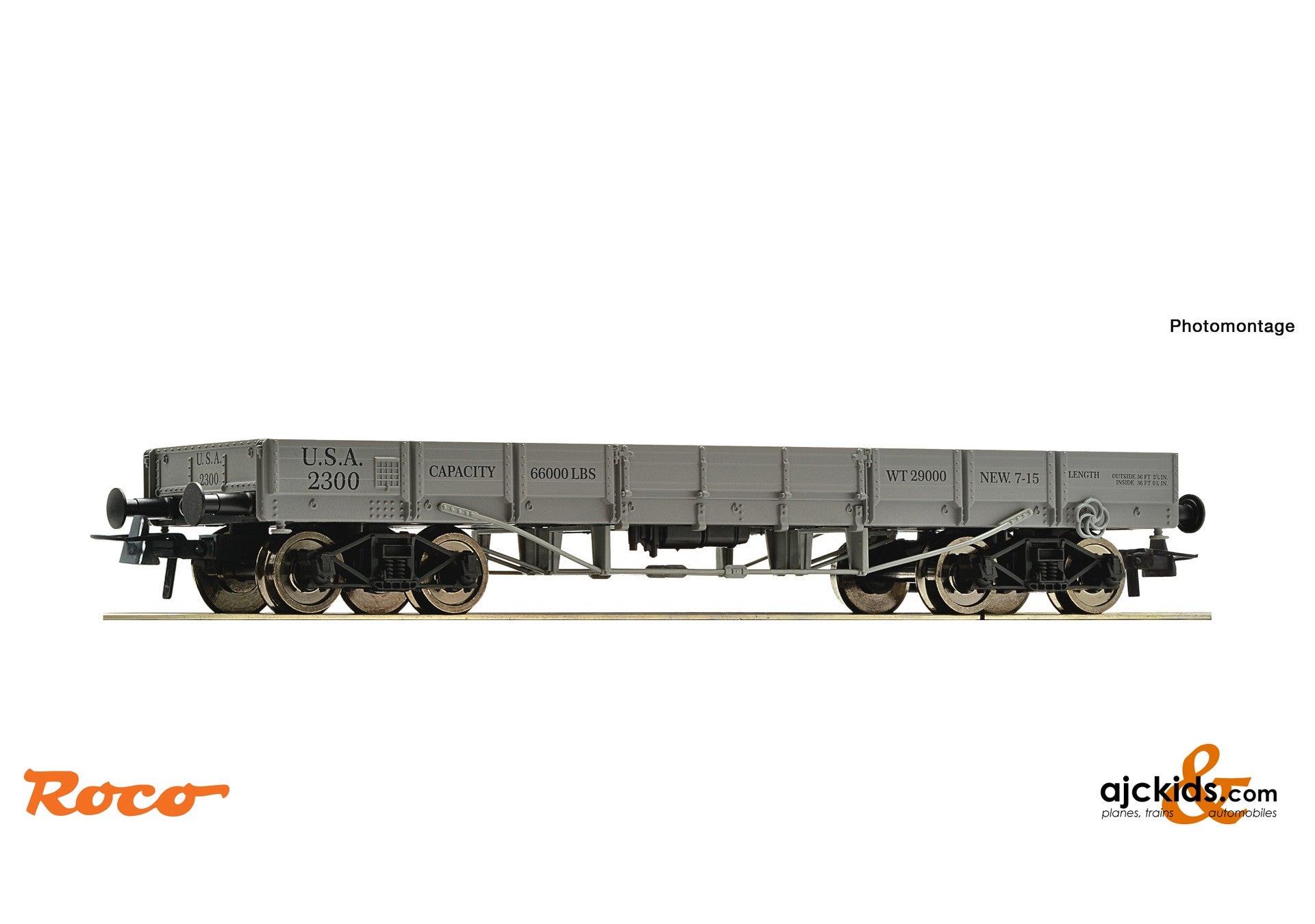 Roco 76317 - Low-side wagon, USATC at Ajckids.com