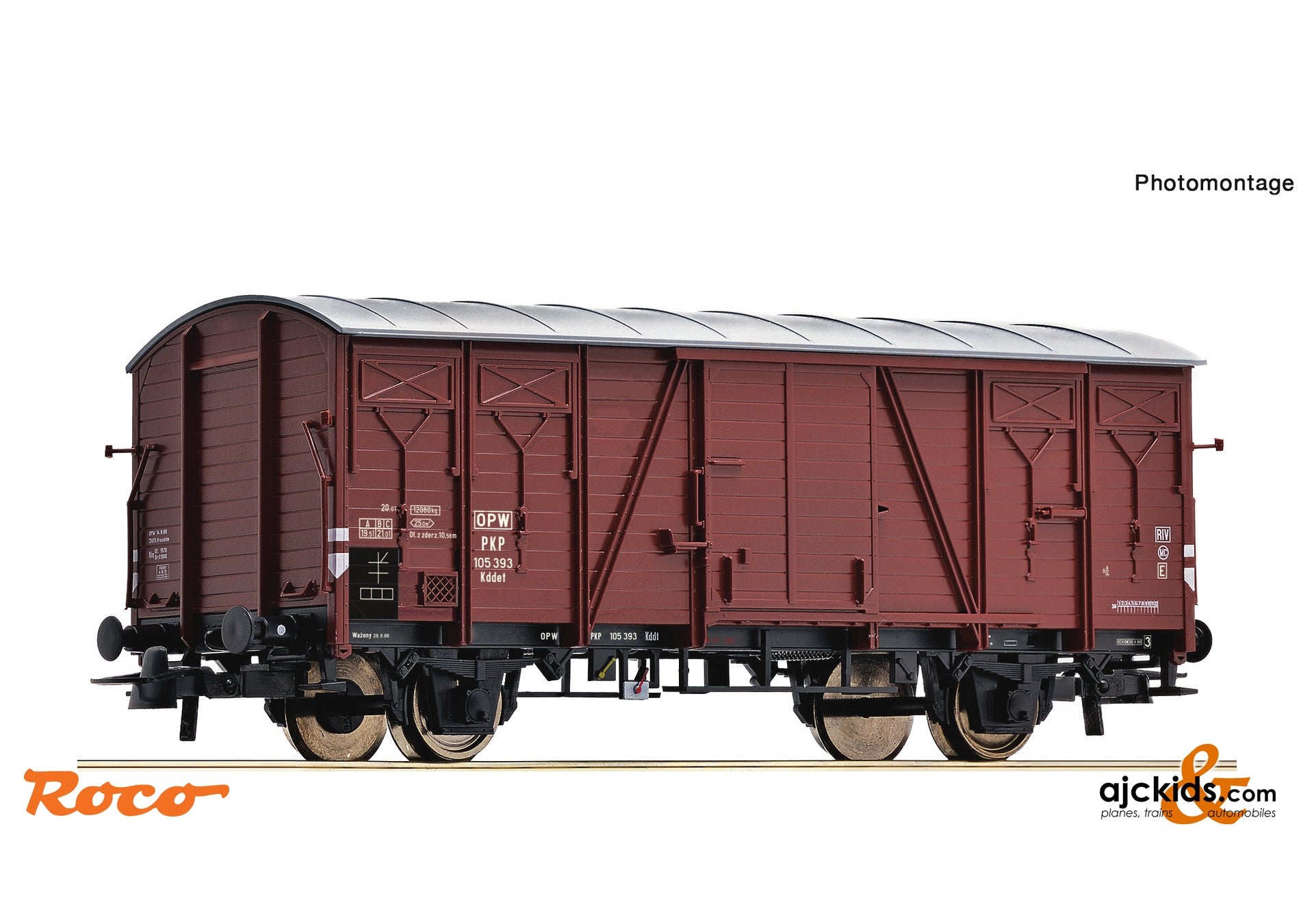 Roco 76322 - Covered goods wagon, PKP at Ajckids.com