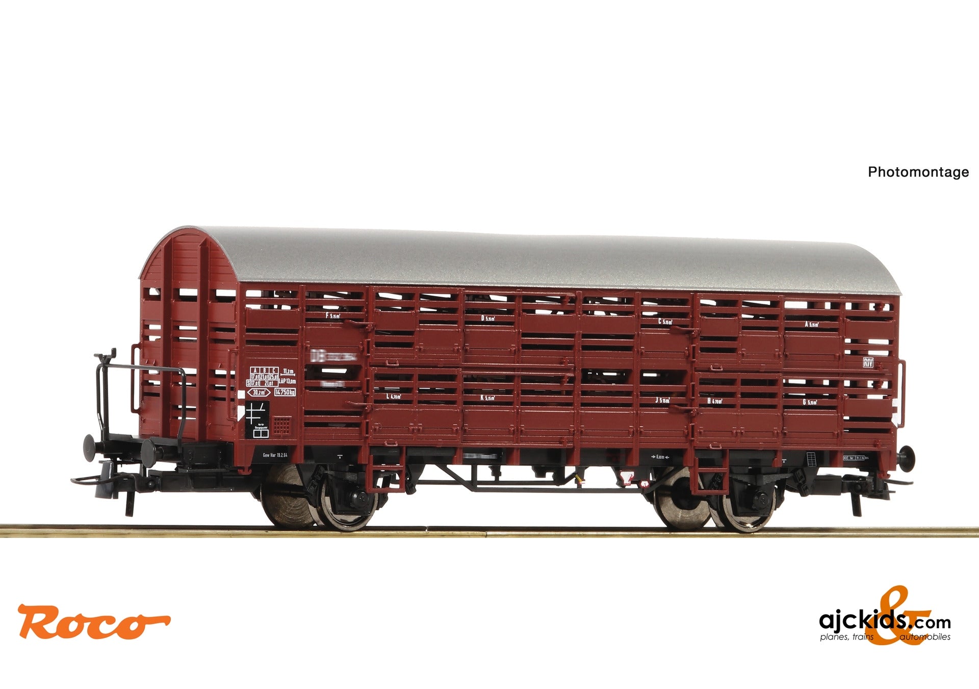 Roco 76607: Small livestock stake wagon, DB – Ajckids
