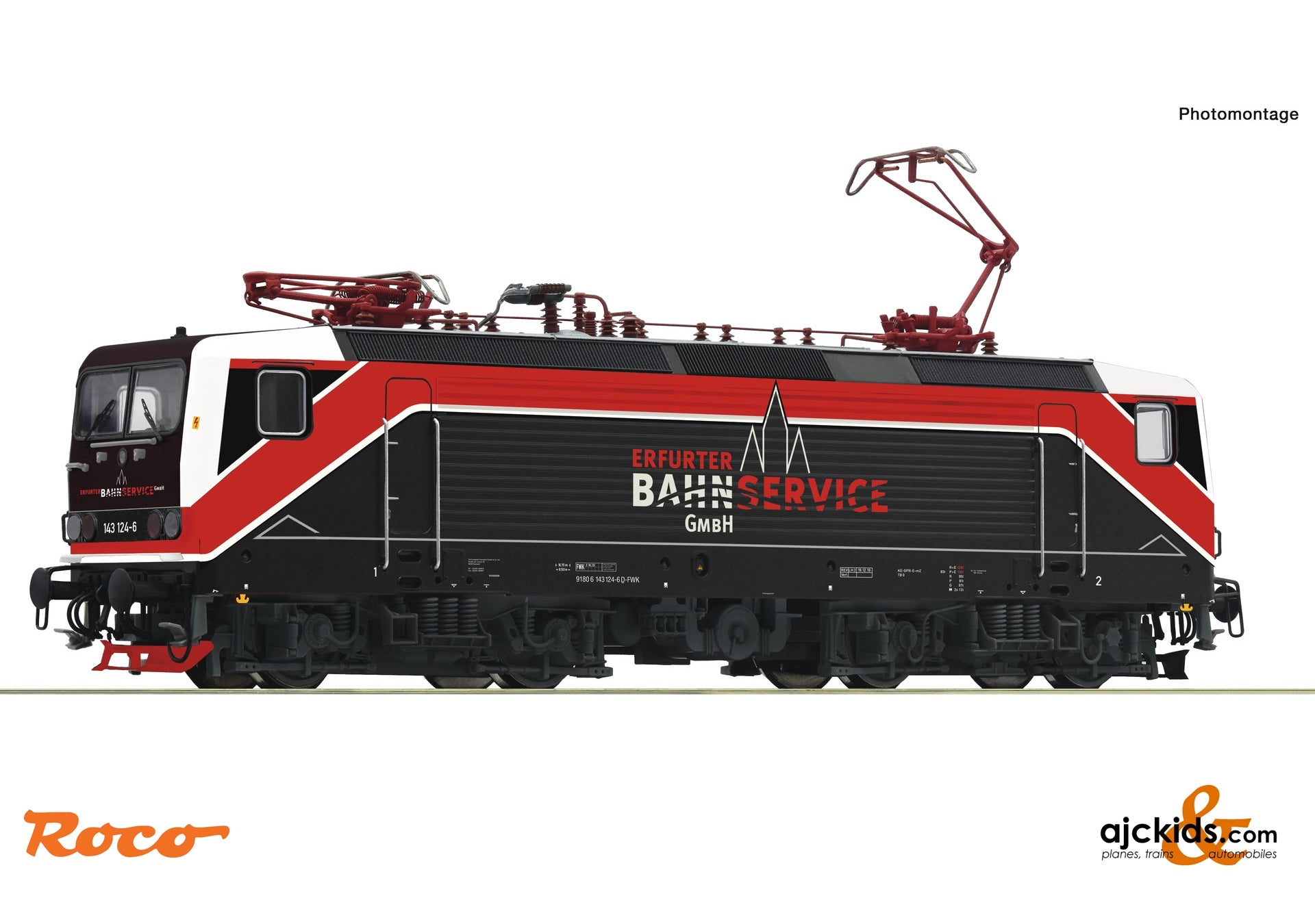 Roco 78482: Electric locomotive 143 124-6, EBS – Ajckids