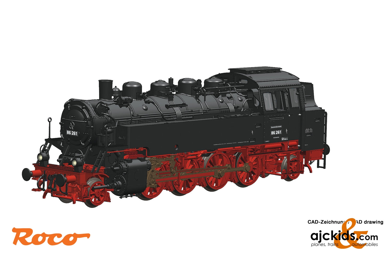 Roco 79027 - Steam locomotive 86 261 at Ajckids.com