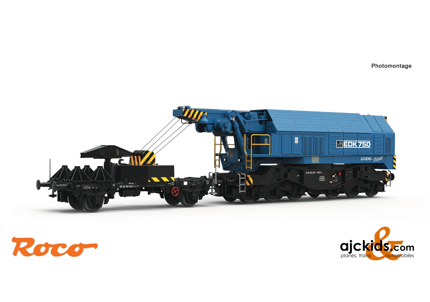 Roco 79037 - Digital railway slewing crane EDK 750 at Ajckids.com
